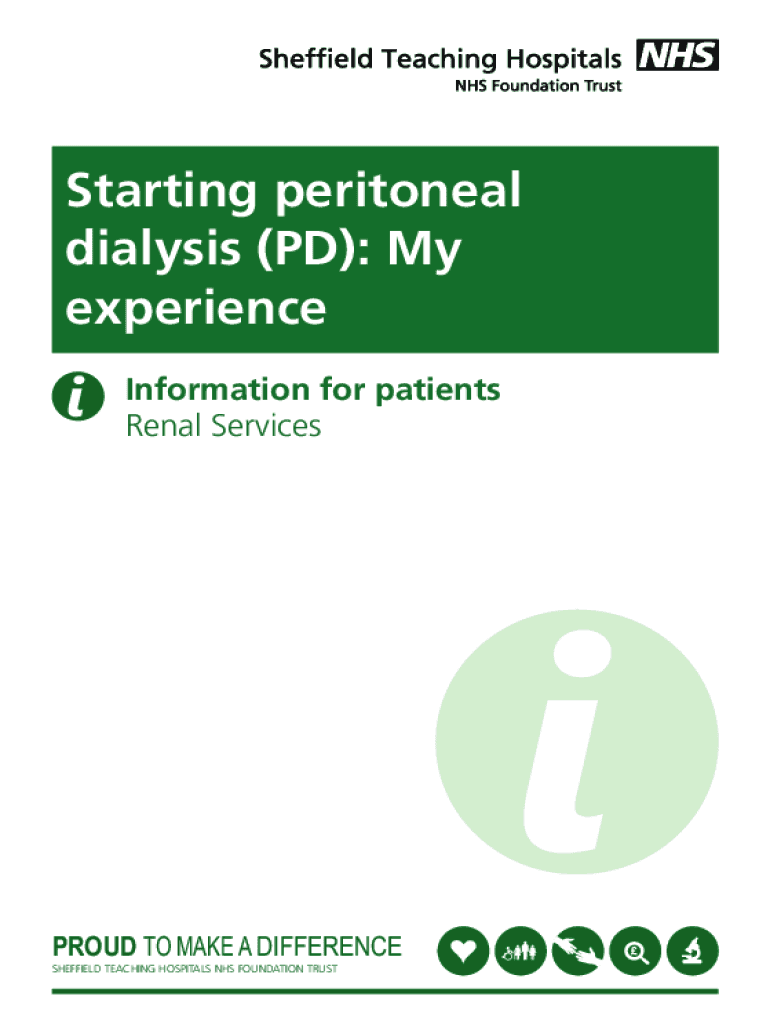 Fillable Online publicdocuments sth nhs Starting peritoneal dialysis (PD): My experience Fax ...