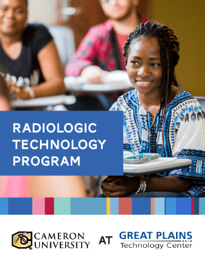 Fillable Online CU at GPTC Radiologic Technology Student Handbook Fax ...