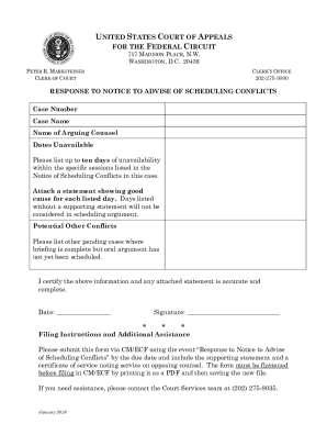 Fillable Online cafc uscourts Notice of Proposed Amendments to the ...