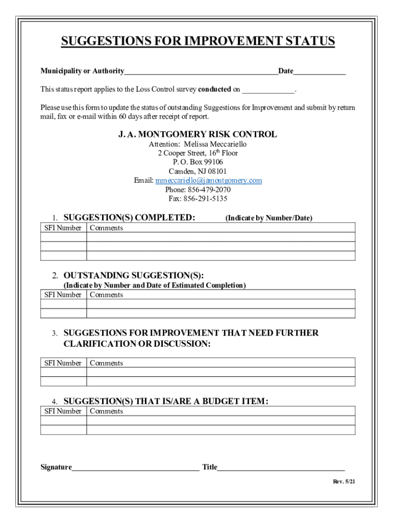 Fillable Online SFI Status Form (002) Fax Email Print - pdfFiller