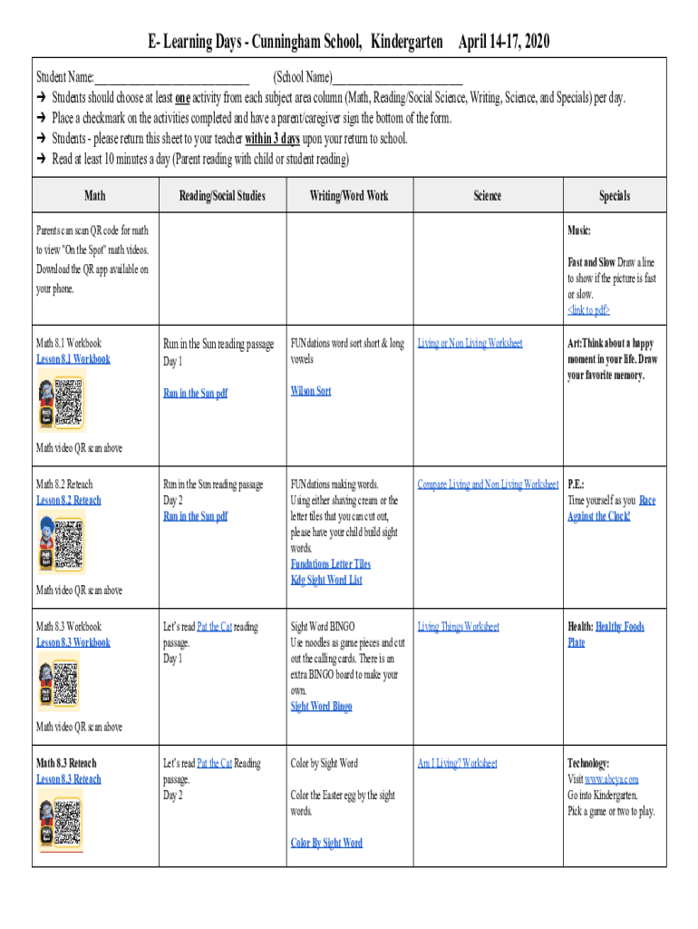 Fillable Online 5th Grade E-Learning Activities for Students Fax Email Print - pdfFiller