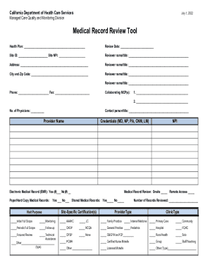 Fillable Online Medi-Cal Managed Care Monitoring - DHCS - CA.gov Fax ...