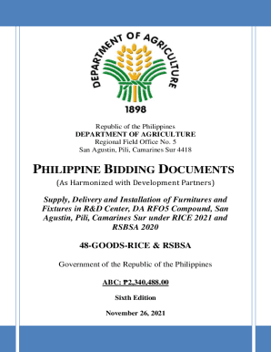 Fillable Online bicol da gov Printable Bid Notice Abstract - 5/19/22, 4 ...
