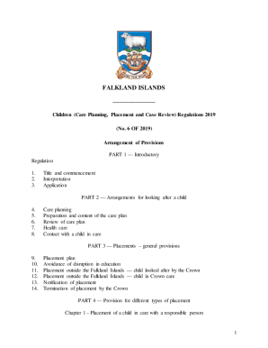 Fillable Online Children (Care Planning, Placement and Case Review ...