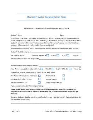 Fillable Online Sample Medical Documentation for Workplace ...