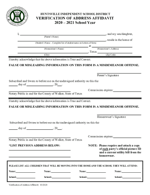 Fillable Online The Notarized Residency Affidavit form must be notarized by a ... Fax Email ...