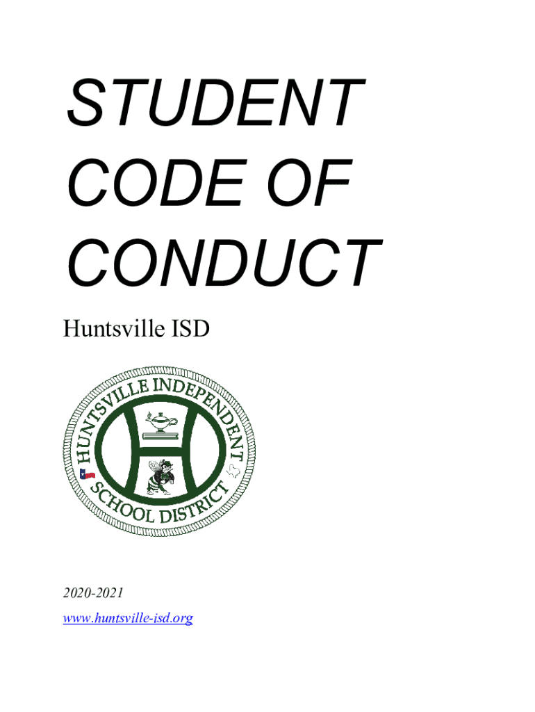 Fillable Online Student Handbooks, Code of Conduct & Grading Guidelines ...