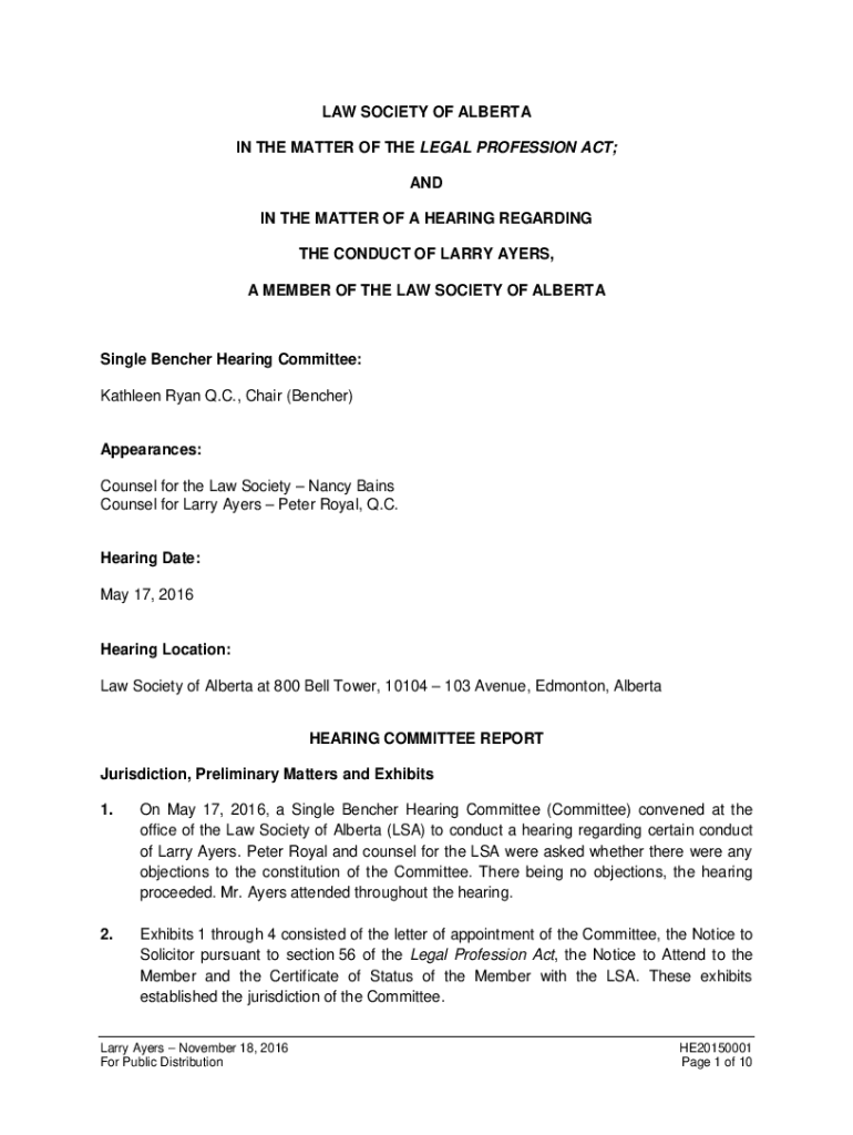 Fillable Online Attorney Larry Ayers of Alberta, CAN; thieving liar - NoEthics.net Fax Email ...