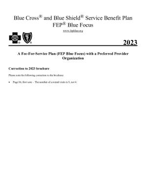 Fillable Online Blue Cross and Blue Shield Service Benefit Plan ...