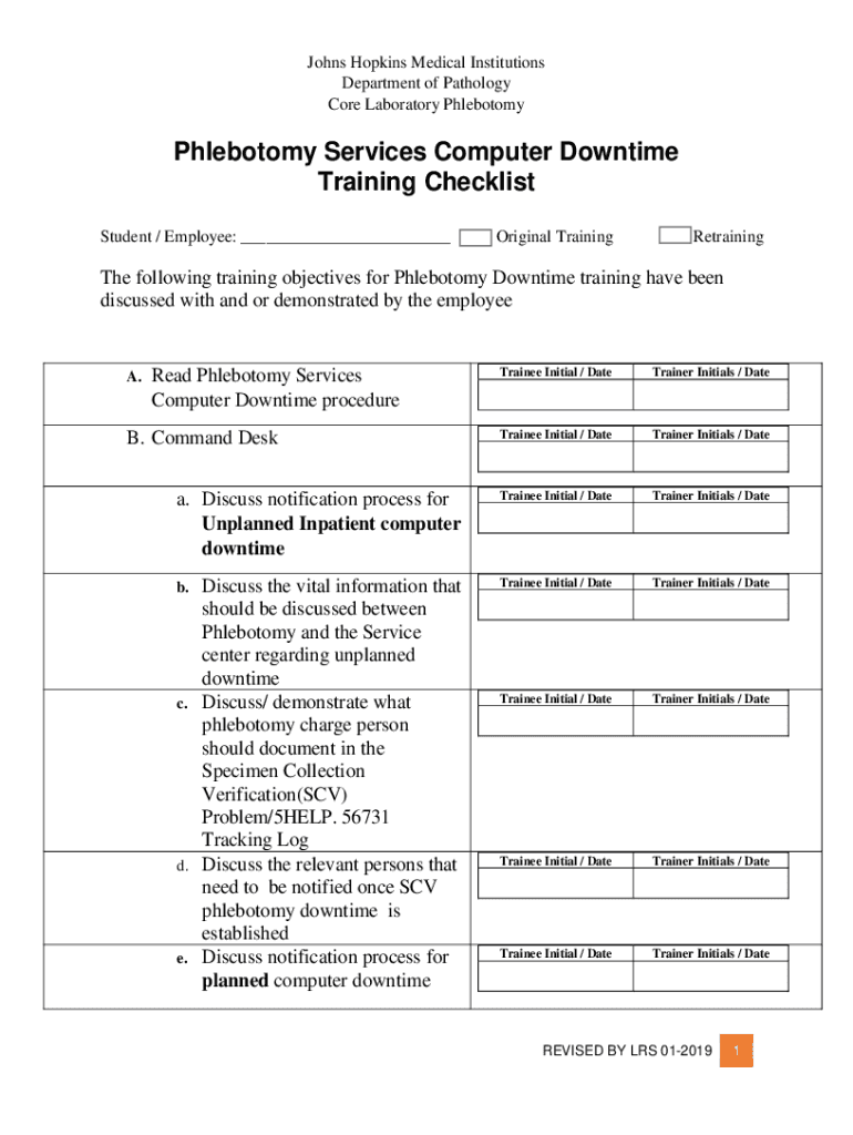 Fillable Online pathology jhu Competency Forms - Core Laboratory ...