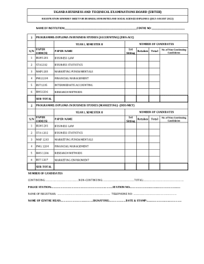 Fillable Online ubteb go registration summary sheet for ucpc year i ...