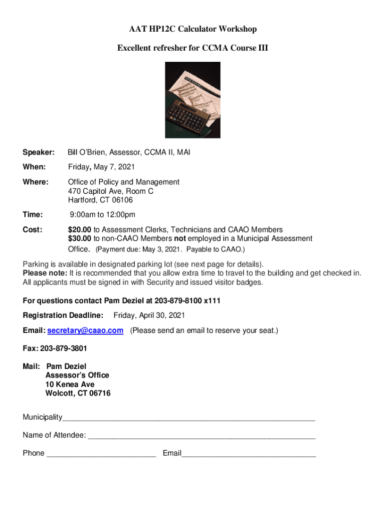 Fillable Online HP 12c Calculator Skills For Real Estate Sample Test ...