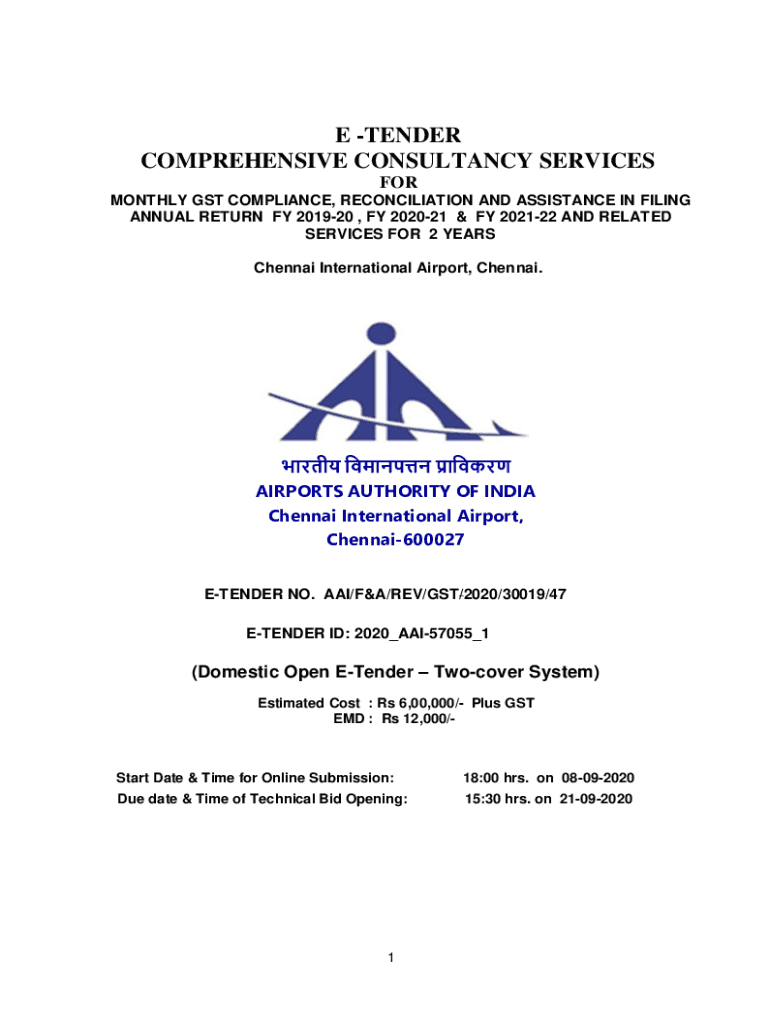 Fillable Online (Open Tender) Request For Proposal for Comprehensive ...