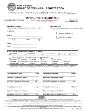 Fillable Online Annual Firm Registration Fax Email Print - pdfFiller