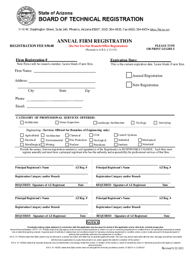 Fillable Online Annual Firm Registration Fax Email Print - pdfFiller