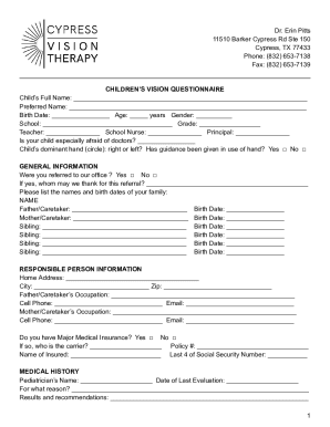 Fillable Online Meet Dr. Erin Pitts of Eyes on Cypress ... - Voyage ...