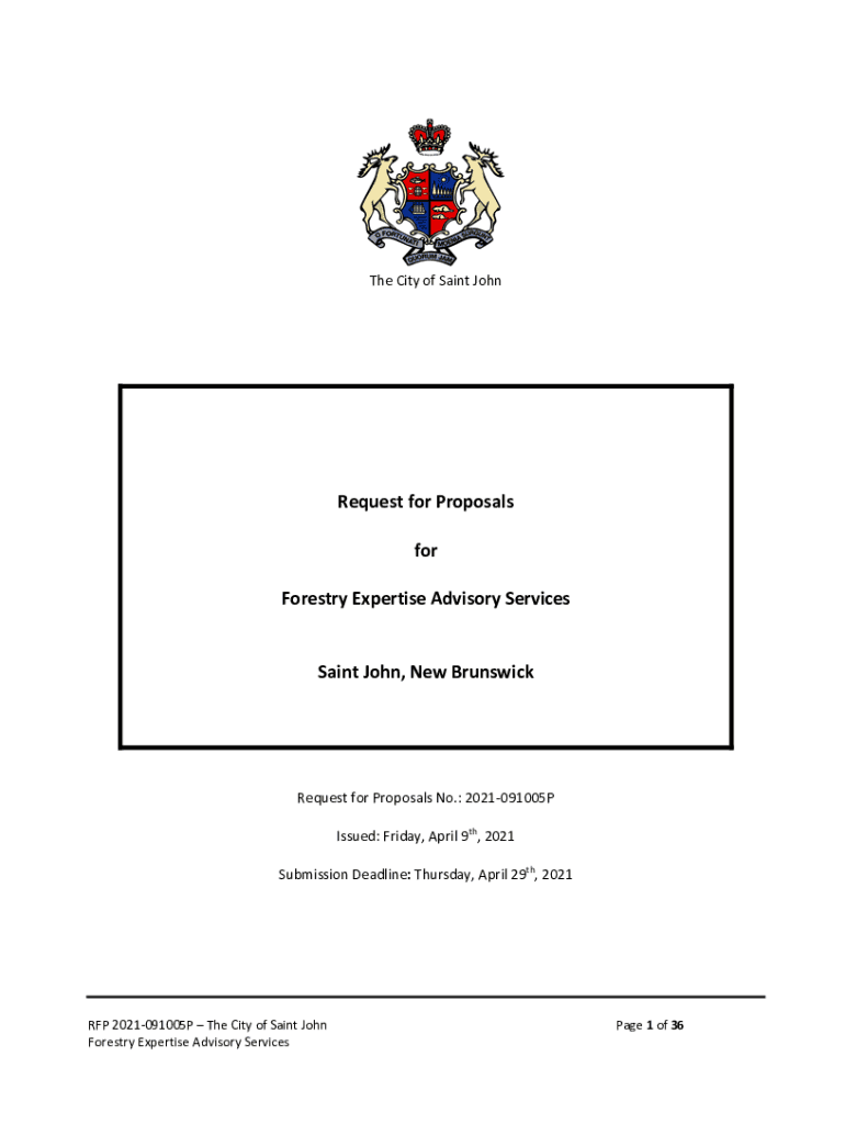 Fillable Online Request for Proposals for Forestry Expertise Advisory ...