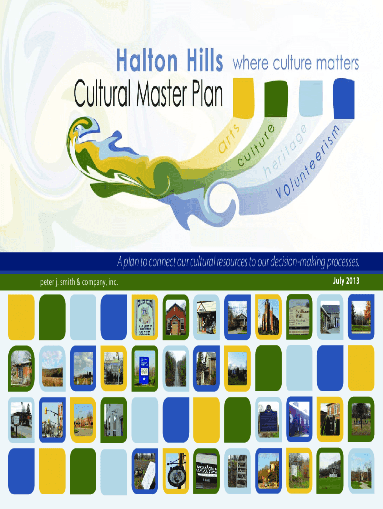 Fillable Online Town of Halton Hills Cultural Master Plan. Town of ...