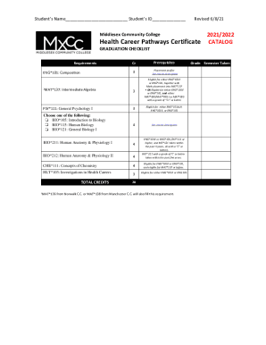 Fillable Online Health Career Pathways Certificate 21-22 Fax Email ...