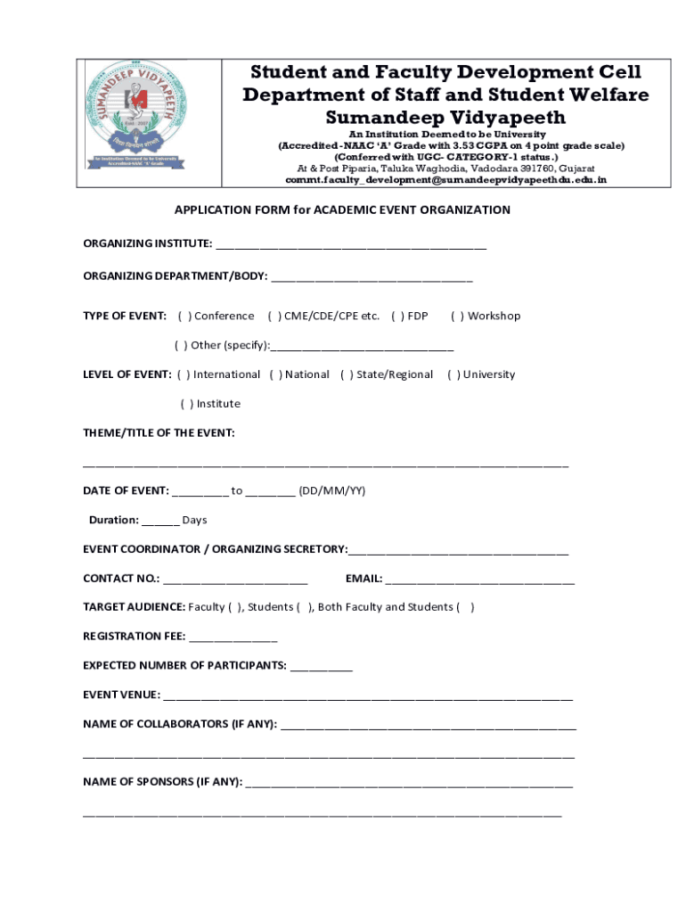 Fillable Online Constitution of Departments / Sections - Sumandeep ...
