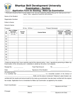 Fillable Online Backlog Certificate - Sample, Universities, Study ...