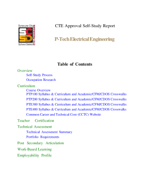 Fillable Online Self-Study Report for Electrical Engineering 57 A. ... Fax Email Print - pdfFiller