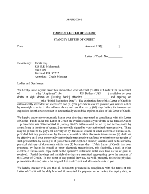 Fillable Online ISO Form Letter of Credit Fax Email Print - pdfFiller