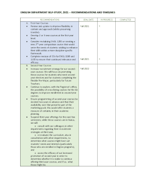 Fillable Online Self-Study Template - Sinclair Community College Fax Email Print - pdfFiller