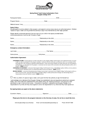 Fillable Online Informed Consent and Authorization Form for Minors Fax ...