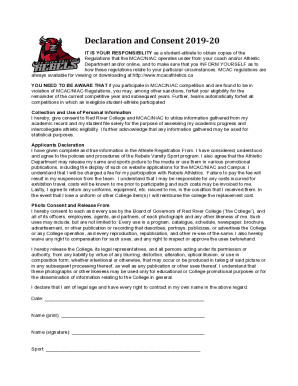 Fillable Online U SPORTS Acknowledgement and Consent Form Fax Email ...