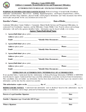 Fillable Online Authorization-for-Release-Exchange-Form-2020.pdf Fax Email Print - pdfFiller