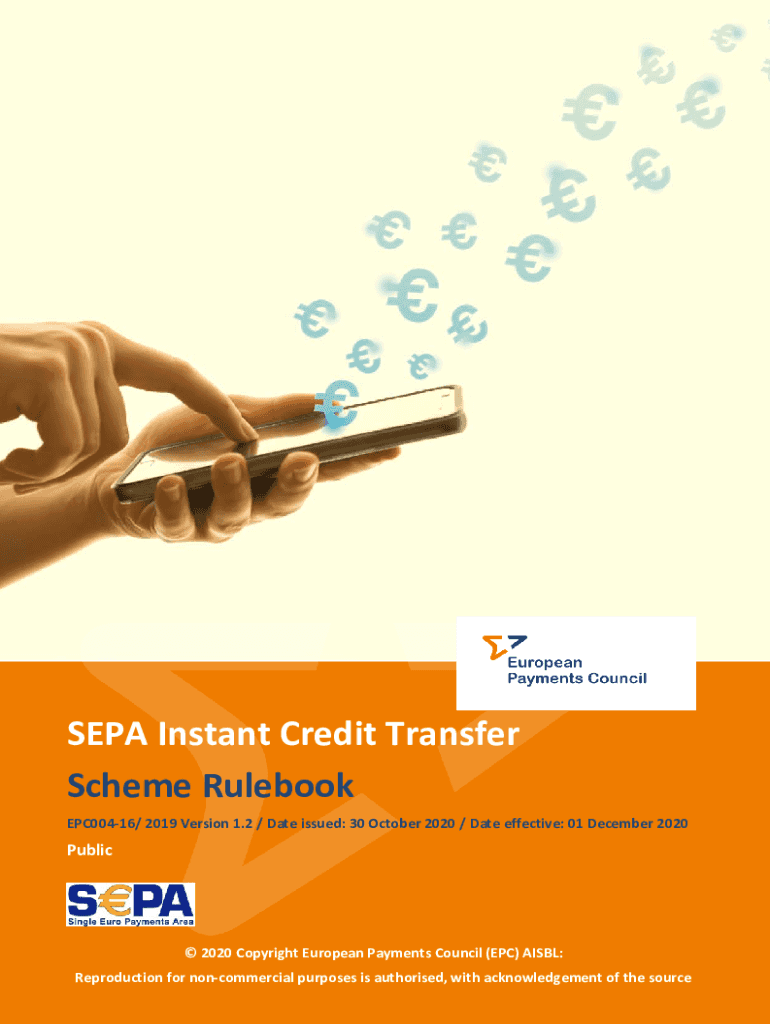 Fillable Online SEPA Instant Credit Transfer Scheme Rulebook - GLEIF ...