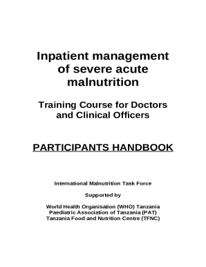Training course on the inpatient management of severe acute ... Doc ...