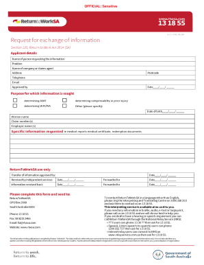Fillable Online Section 185 request for exchange of information form ...