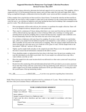 Fillable Online LCR Sample Collection Form - Environmental Protection ...