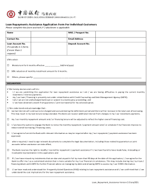 Fillable Online Loan Repayment Assistance Application Form Fax Email ...