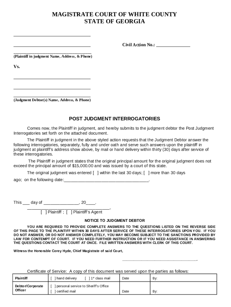 Statement of Claim - Forsyth County Doc Template | pdfFiller