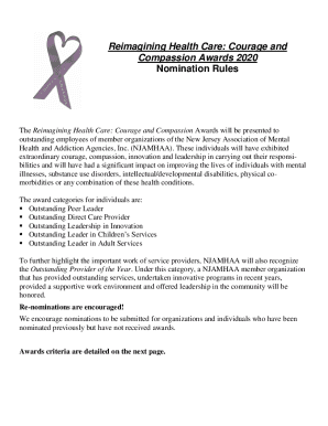 Fillable Online Compassionate care honored with DAISY and BEE Awards ...