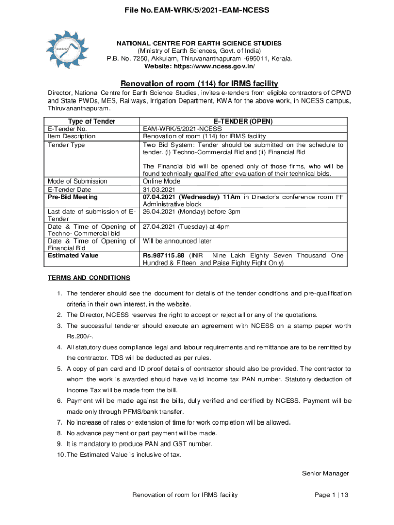 Fillable Online purchase division - National Centre for Earth Science ...