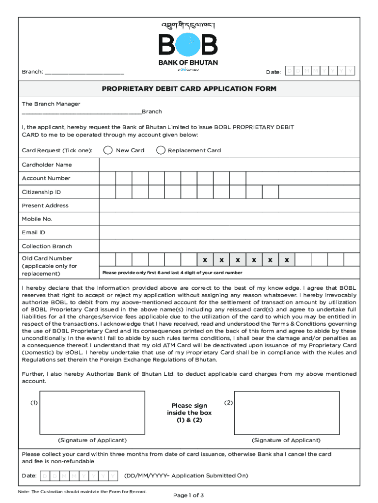 Fillable Online ATM/ Debit Card Application Form Fax Email Print - pdfFiller