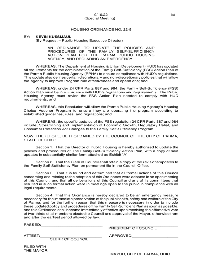 Fillable Online Basic Facts About HUD's Family Self-Sufficiency Program ...