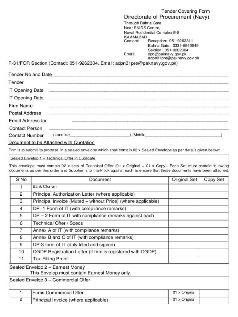 Fillable Online Each Set must contain following Fax Email Print - pdfFiller