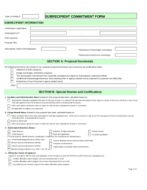Subrecipient-Commitment-.doc Doc Template | pdfFiller