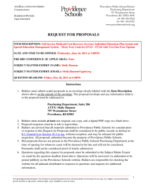 Fillable Online Request for Proposals (RFP) 19RFP026 Software for Special ... Fax Email Print ...