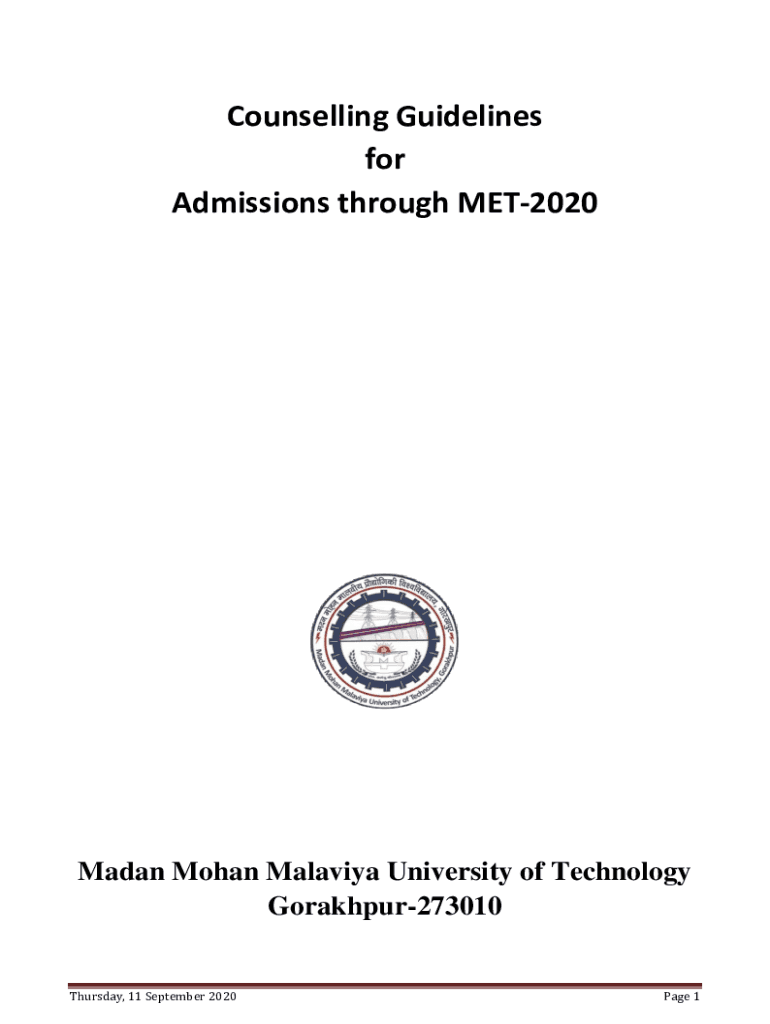 Fillable Online mmmut ac Madan Mohan Malaviya University of Technology ...