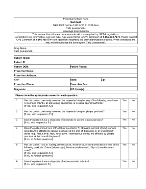Fillable Online Prescriber Criteria Form MediGold Taltz 2021 PA Fax ...
