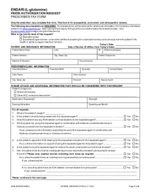 Fillable Online prior authorization request - prescriber fax form Fax ...