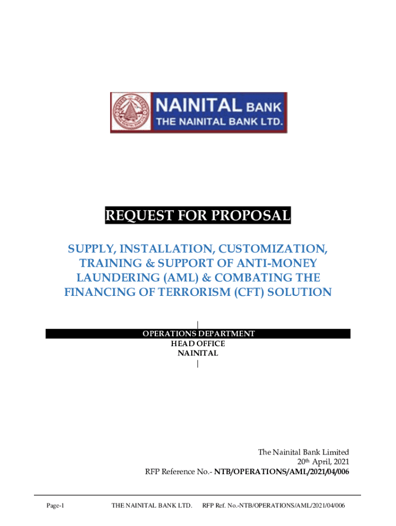 Fillable Online IFB - Request for Proposals (RFP) - African Development ...