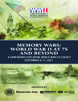 Fillable Online Memory Wars: World War II at 75 and Beyond Fax Email ...