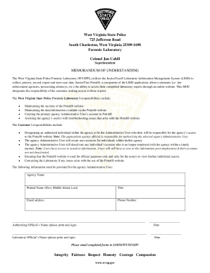 Fillable Online Concord names WV State Police superintendent as ...